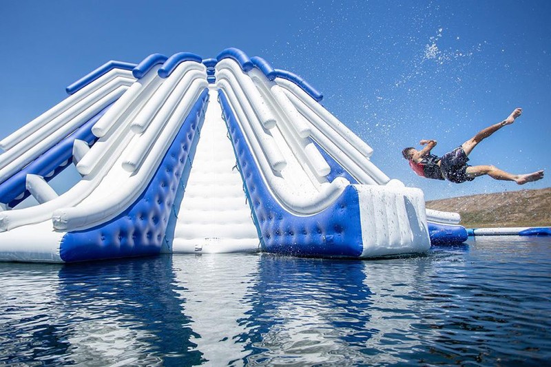 Best giant inflatable water slide blob company for kids | Bouncia